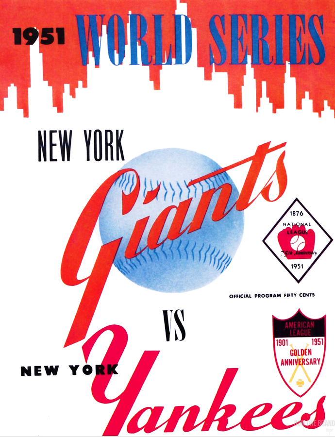 1951 World Series Program Cover Art by Row One Brand Wall Art