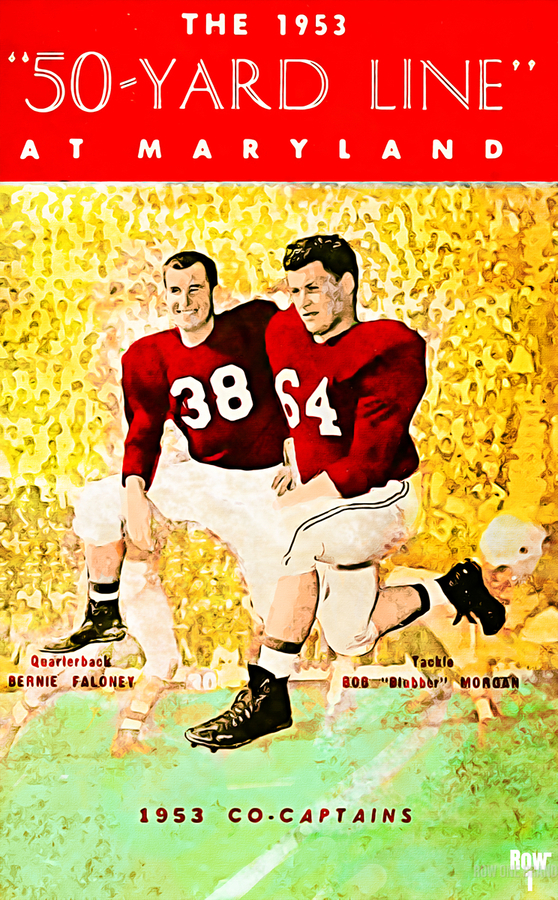 1953 Maryland Terps Football Art by Row One Brand Wall Art