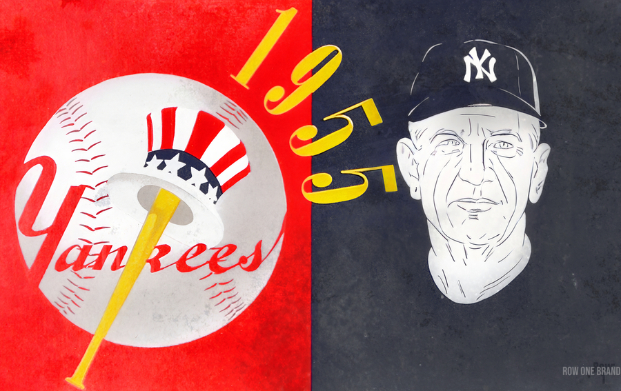 1955 New York Yankees Art by Row One Brand Wall Art