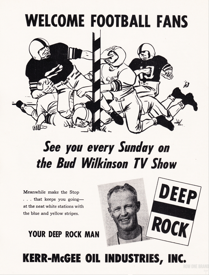 1960 Bud Wilkinson Oklahoma Football TV Show Ad Poster by Row One Brand ...