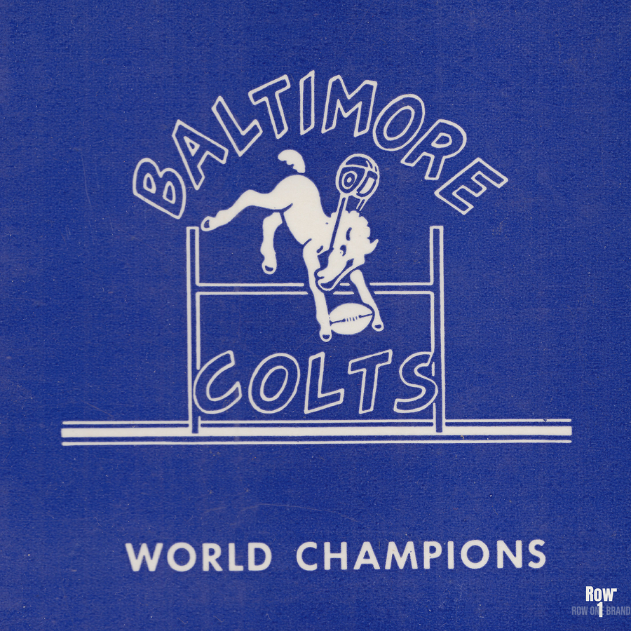 1960 Baltimore Colts Art by Row One Brand Wall Art