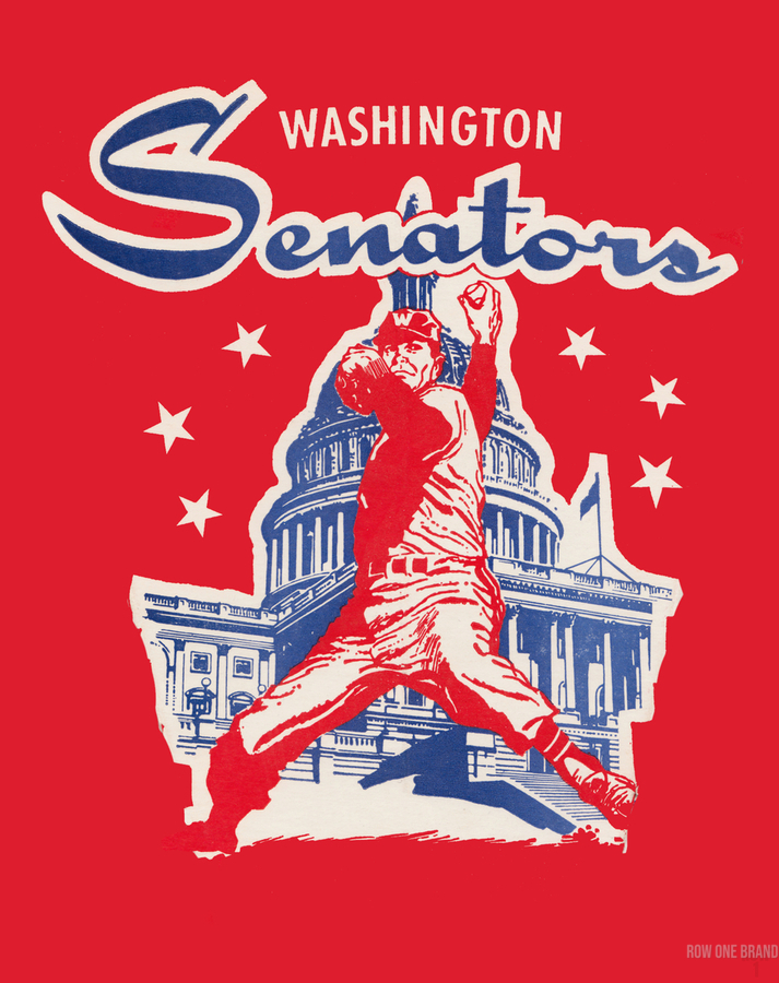 1962 Washington Senators Art by Row One Brand Wall Art