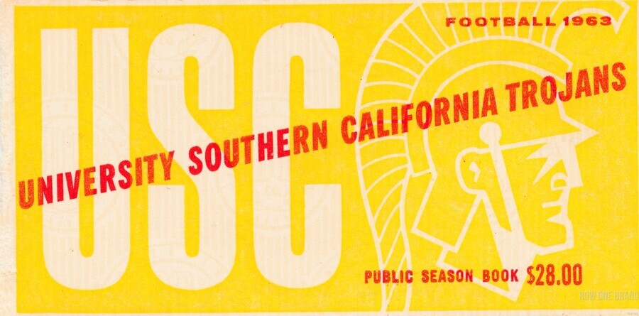 1963 USC Football Season Ticket by Row One Brand Wall Art