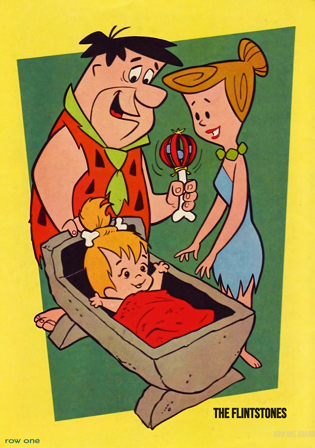 1963 Flintstones Pebbles Poster by Row One Brand Wall Art