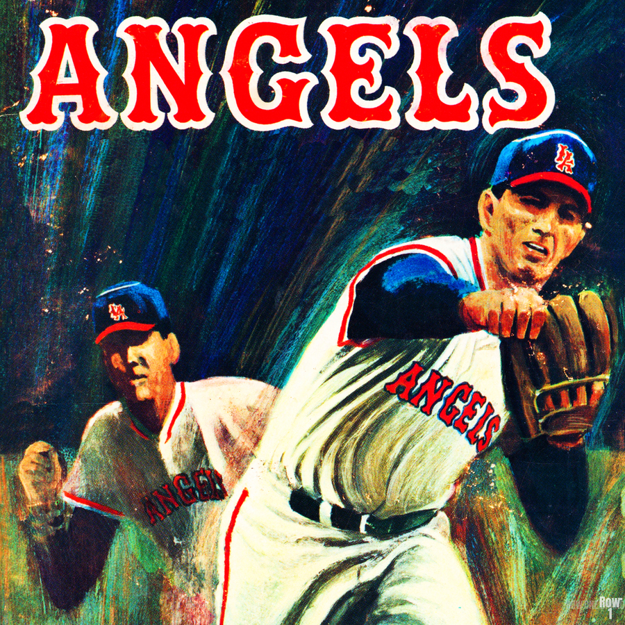 1964 Vintage LA Angels Baseball Wall Art by Row One Brand Wall Art