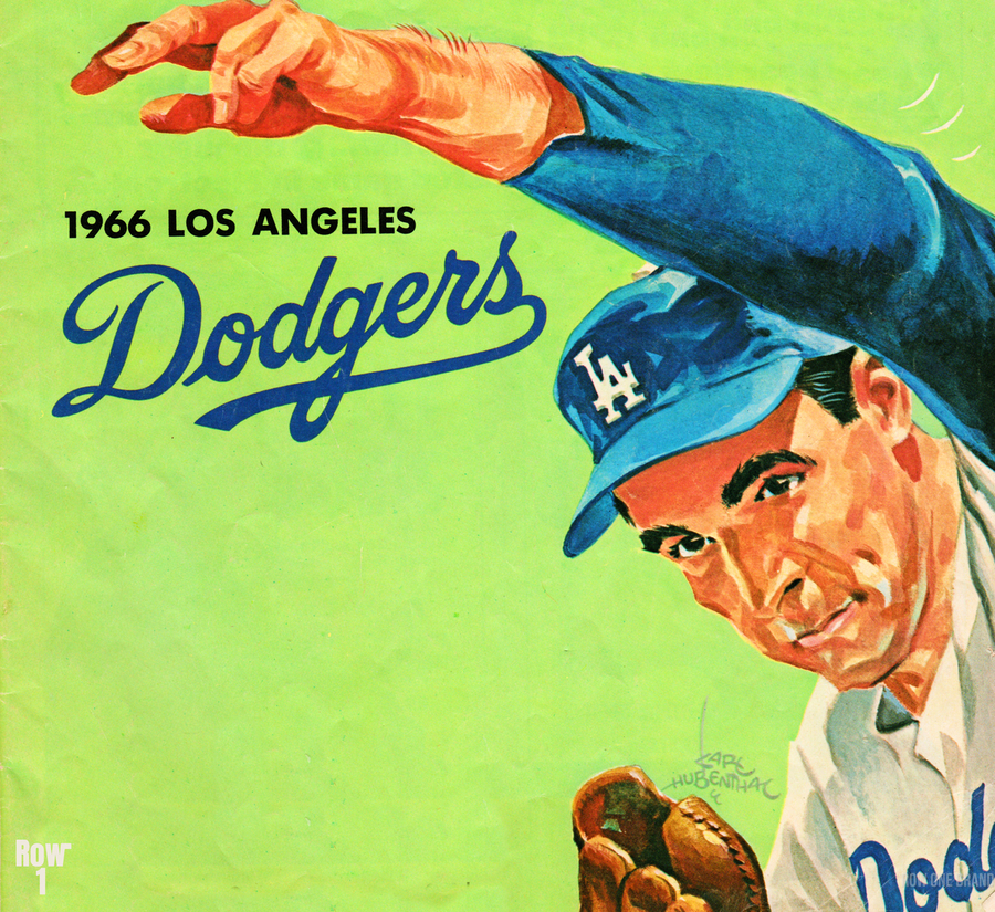 1966 LA Dodgers Art by Row One Brand Wall Art