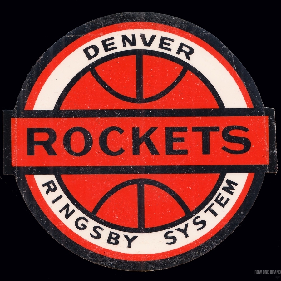 1967 Denver Rockets Ringsby System Art by Row One Brand Wall Art