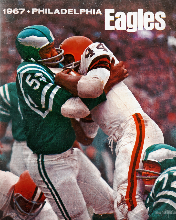1967 Philadelphia Eagles Football Art by Row One Brand Wall Art