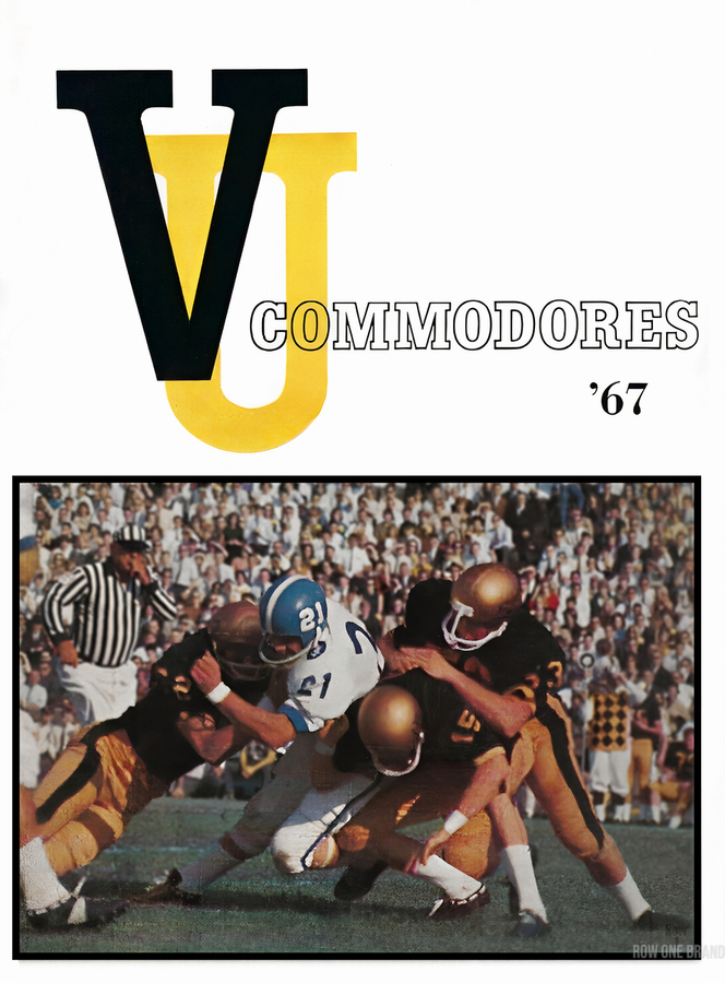 1967 Vanderbilt Football Art by Row One Brand Wall Art