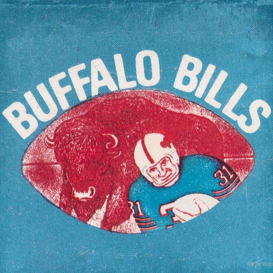 Vintage Buffalo Bills Ticket Art by Row One Brand Wall Art