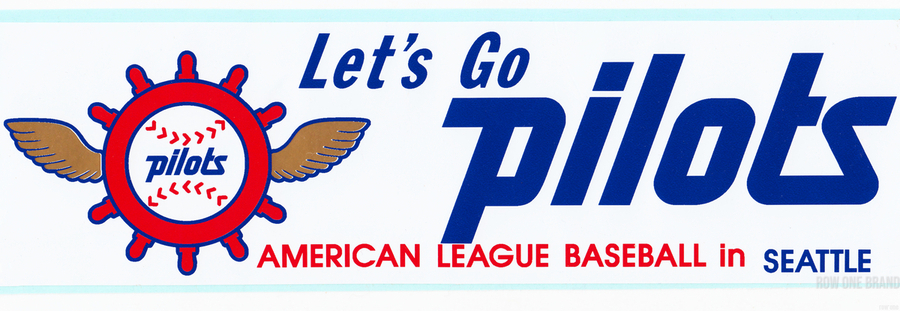 1969 Seattle Pilots Baseball Art by Row One Brand Wall Art