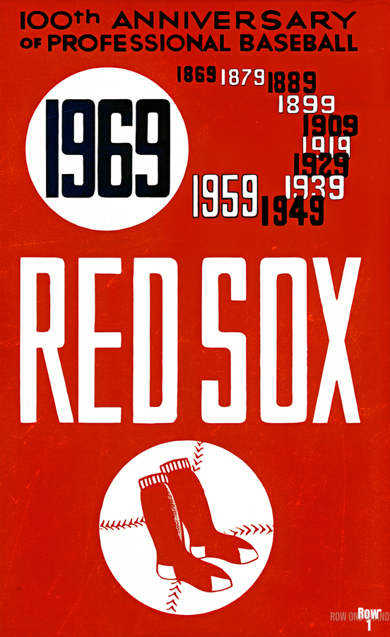 1969 Boston Red Sox Art by Row One Brand Wall Art
