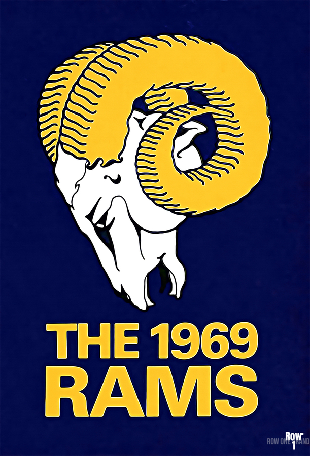 1969 LA Rams Art by Row One Brand Wall Art