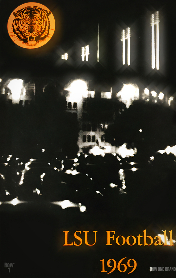 1969 LSU Night Game Art by Row One Brand Wall Art