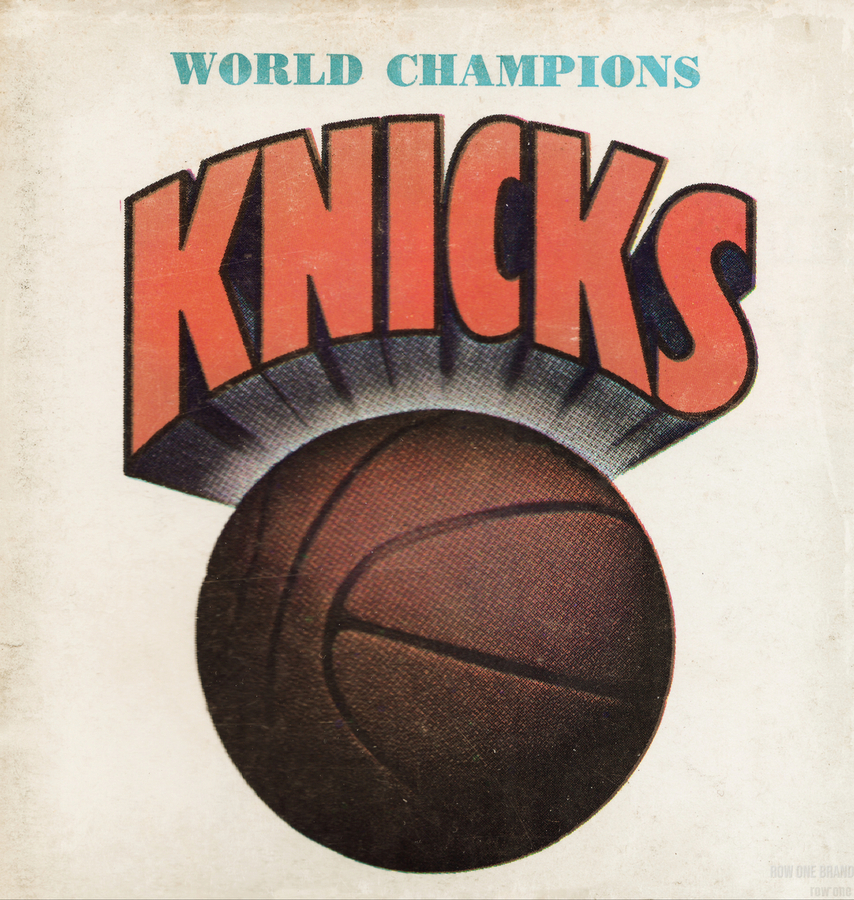 1970 New York Knicks World Champions Poster by Row One Brand Wall Art
