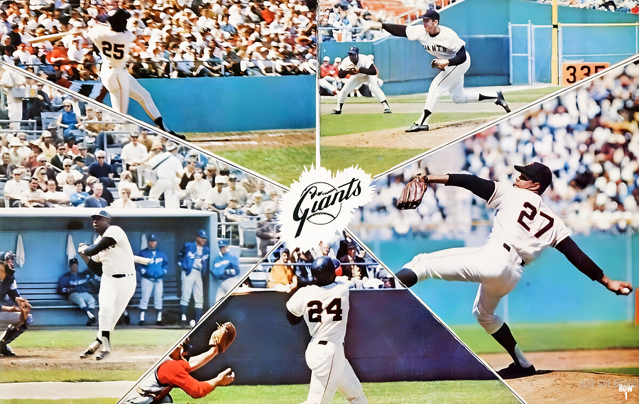 1970 San Francisco Giants Art by Row One Brand Wall Art