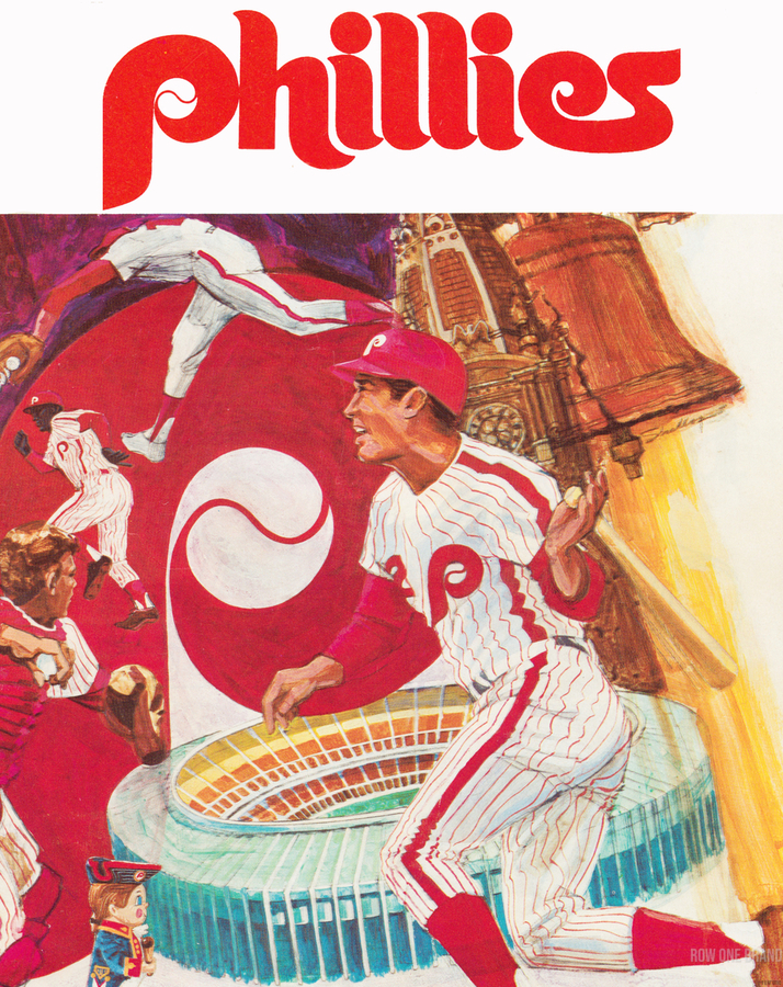 1971 Phillies Baseball Art Poster by Row One Brand Wall Art