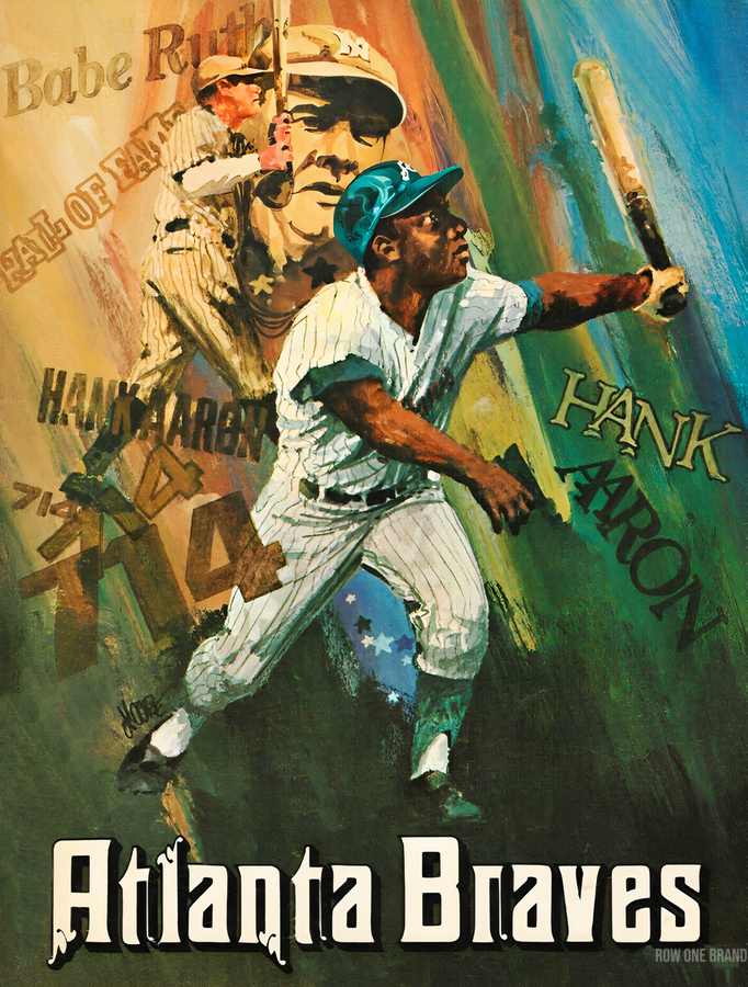 1971 Atlanta Braves Cover Art by Row One Brand Wall Art