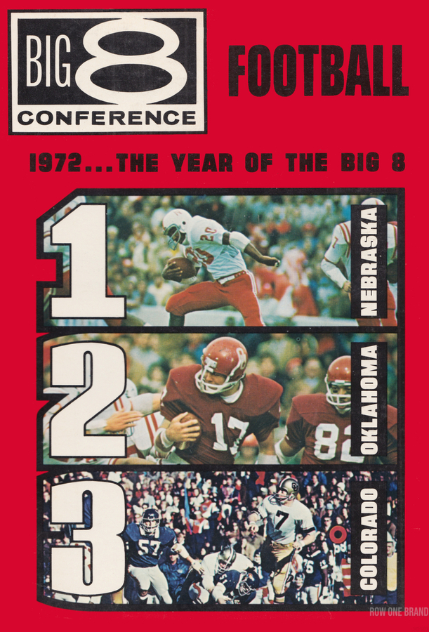 1972 Big 8 Conference Football by Row One Brand Wall Art