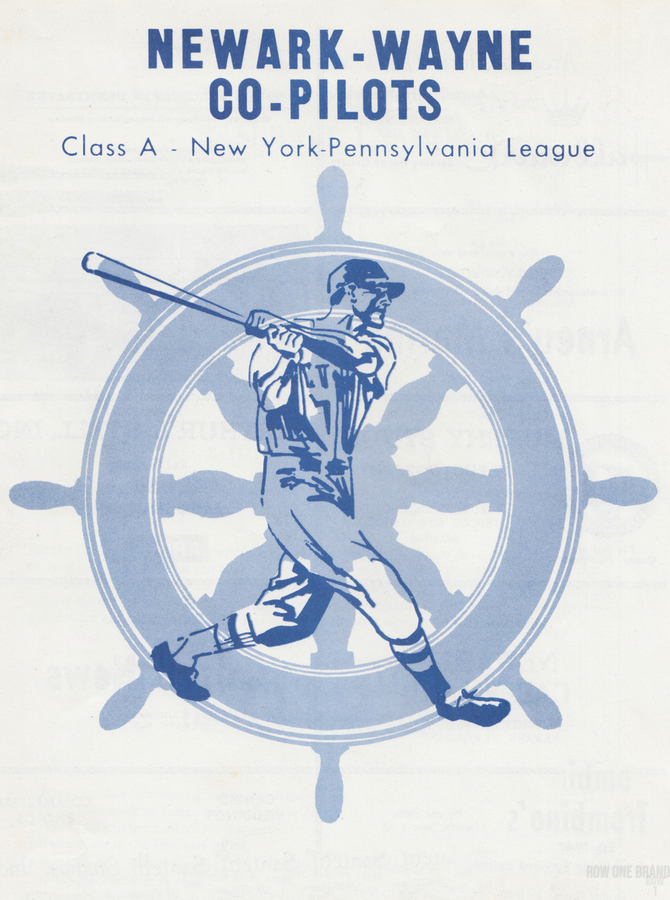 1973 Newark Co-Pilots Baseball Art by Row One Brand Wall Art