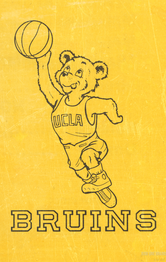 1974 UCLA Bruins Basketball Poster by Row One Brand Wall Art