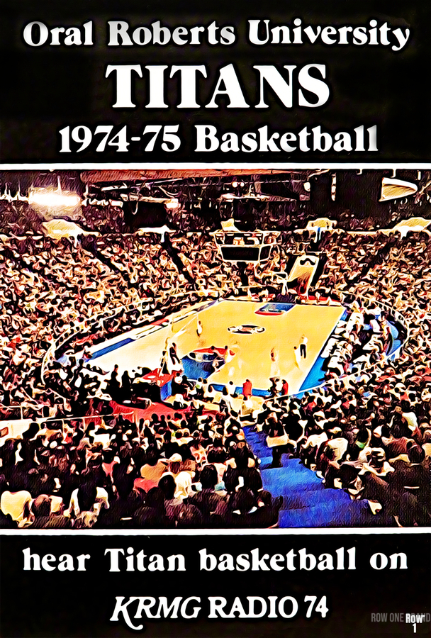 1974 ORU Titans Basketball Art by Row One Brand Wall Art