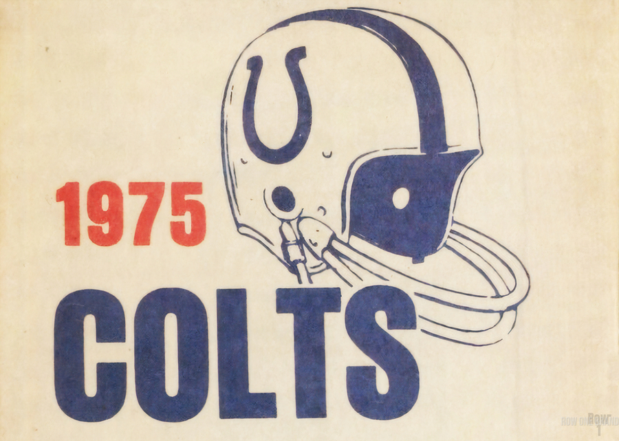 1975 Throwback Baltimore Colts Football Helmet Art by Row One Brand ...