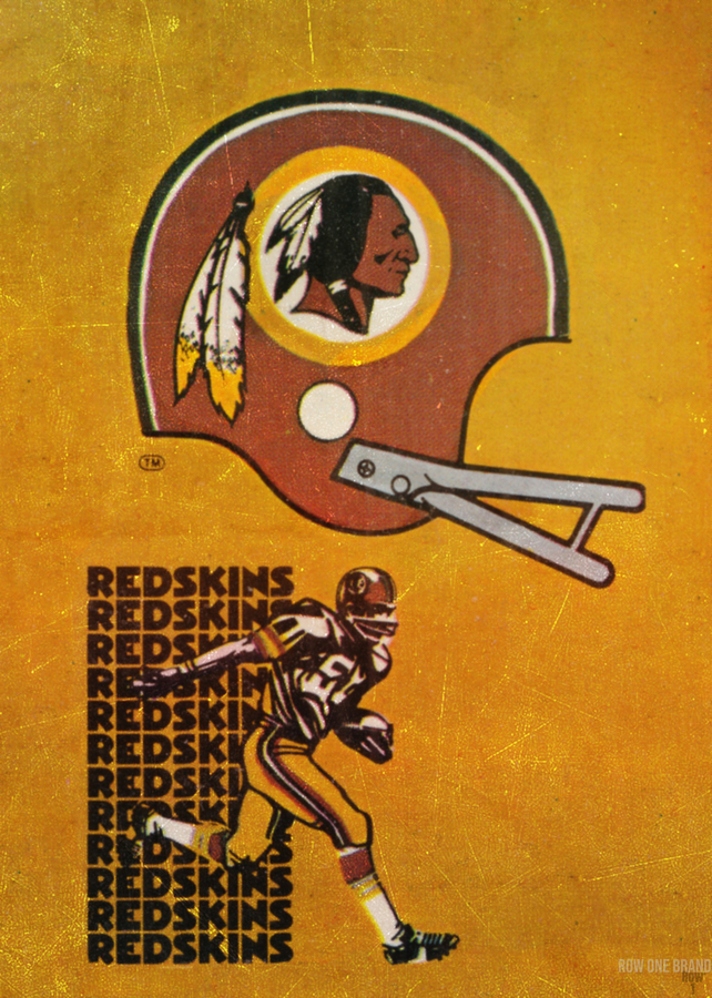 1976 Washington Redskins Football Art by Row One Brand Wall Art