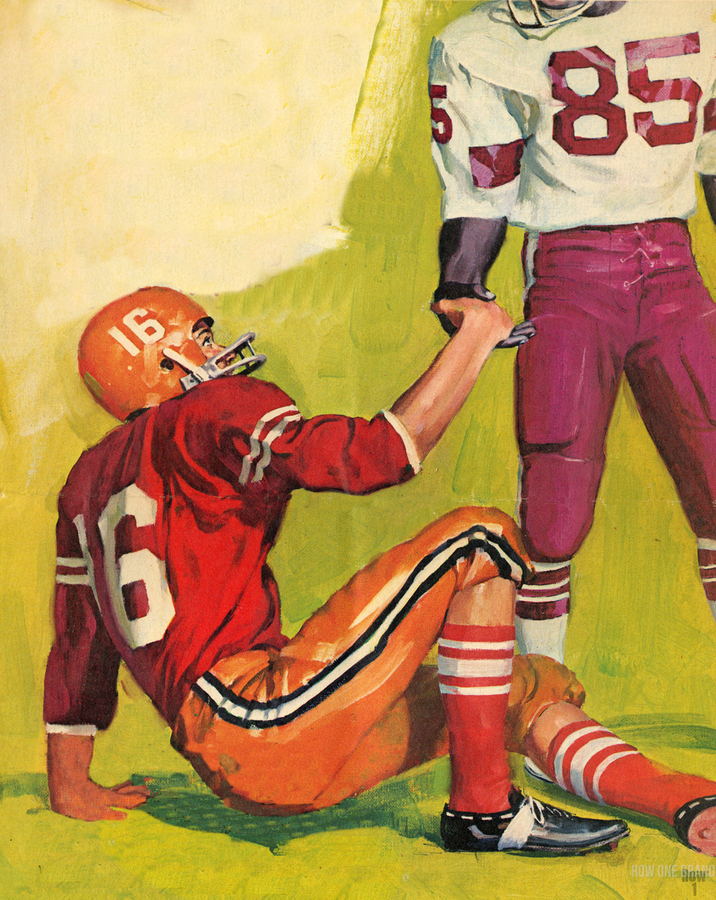 1976 Football Sportsmanship by Row One Brand Wall Art