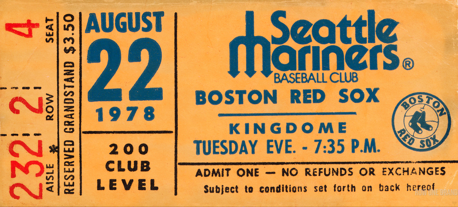 1978 Seattle Mariners Baseball Ticket Canvas Art by Row One Brand Wall Art