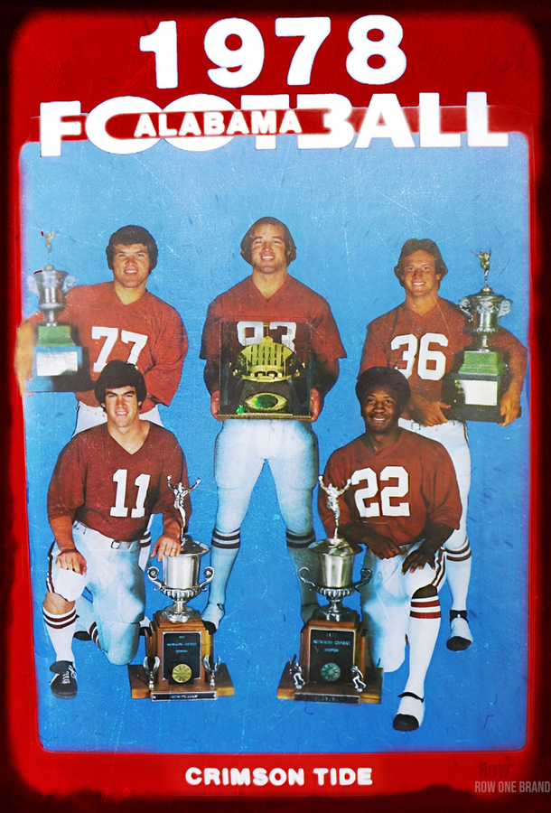 1978 Alabama Football Viewfinder Slide Art by Row One Brand Wall Art