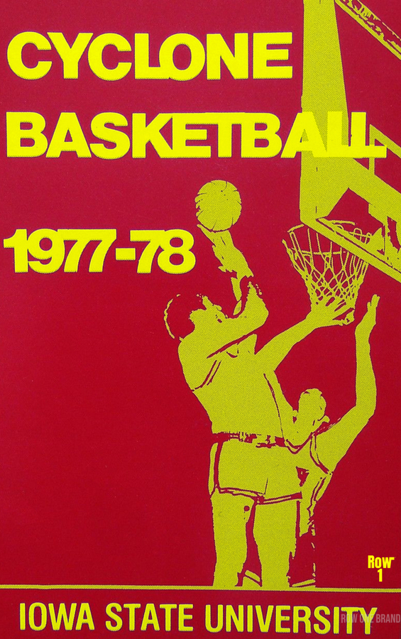 1978 Iowa State Basketball Poster by Row One Brand Wall Art