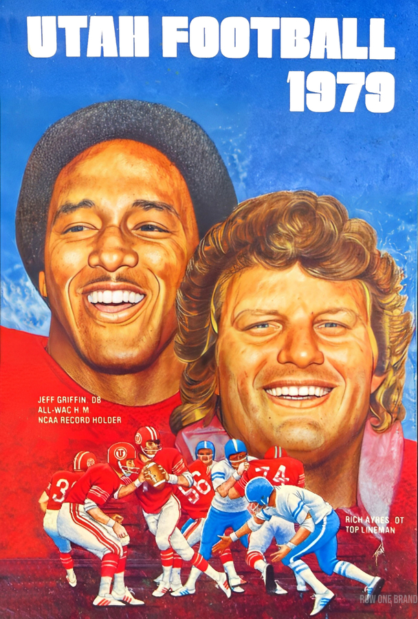 1979 Utah Utes Football Poster by Row One Brand Wall Art