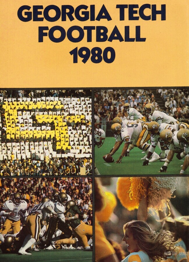 1980 Georgia Tech Football Poster by Row One Brand Wall Art