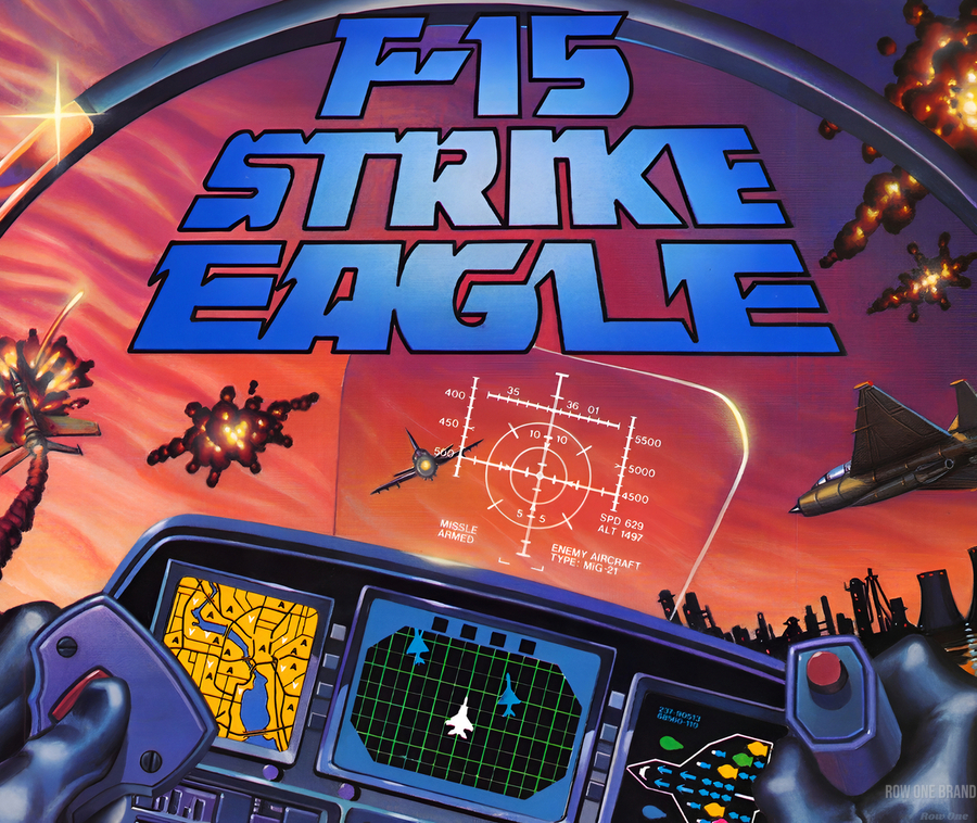 F-15 Strike Eagle Video Game Art by Row One Brand Wall Art