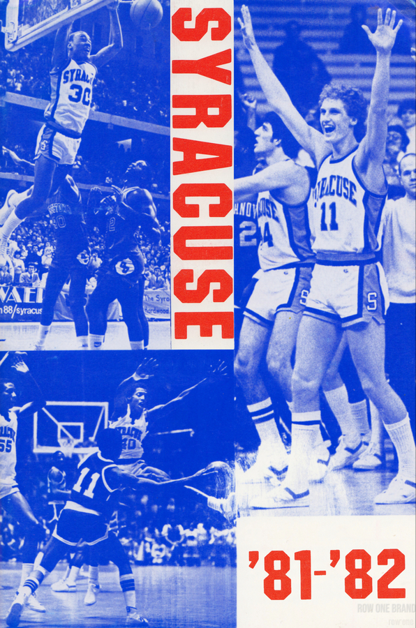 1981 Syracuse Basketball Poster by Row One Brand Wall Art