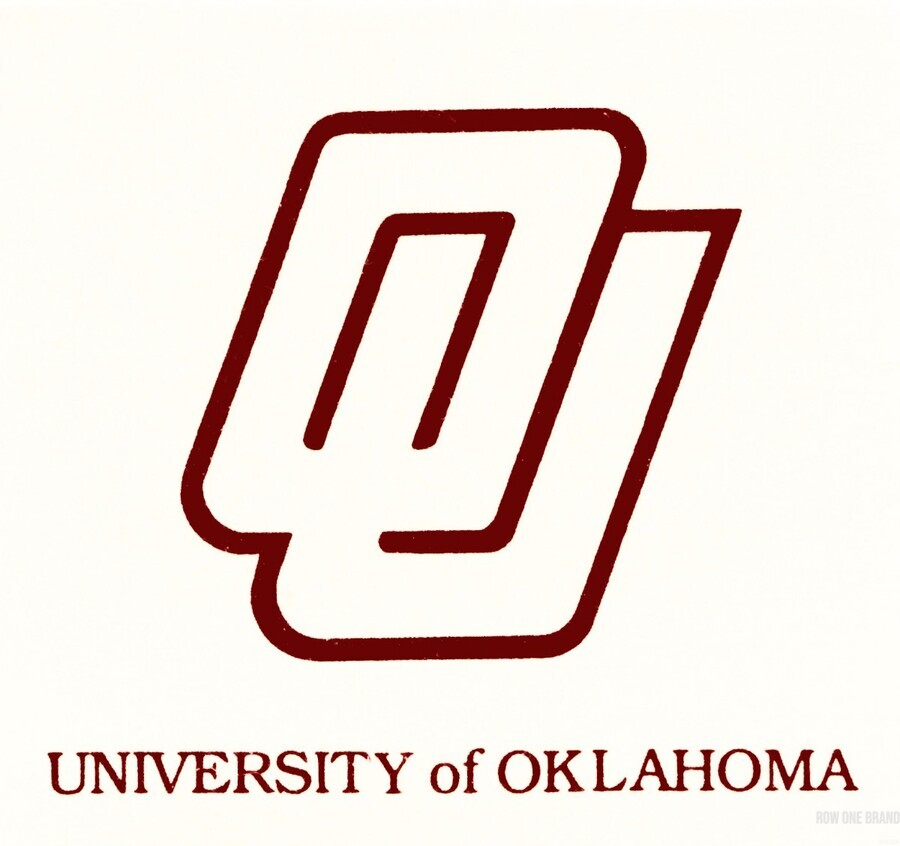 1981 university oklahoma interlocking ou art design reproduction wall ...