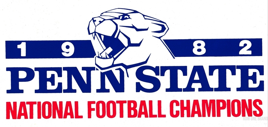 1982 Penn State Football National Champions Art by Row One Brand Wall Art