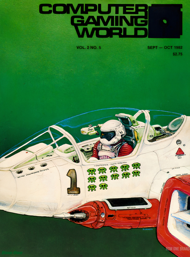 1982 Computer Gaming World Magazine Cover Art by Tim Finkas by Row One ...