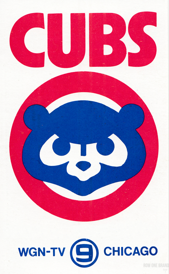 1983 Chicago Cubs WGN-TV Art | Row 1 par Row One Brand