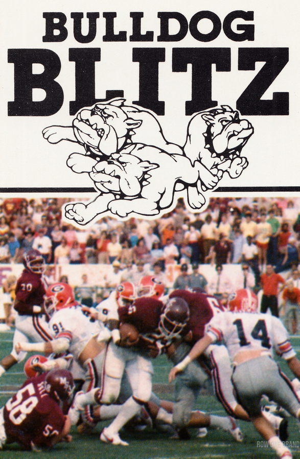 1983 Mississippi State Bulldogs Retro Football Poster by Row One Brand ...