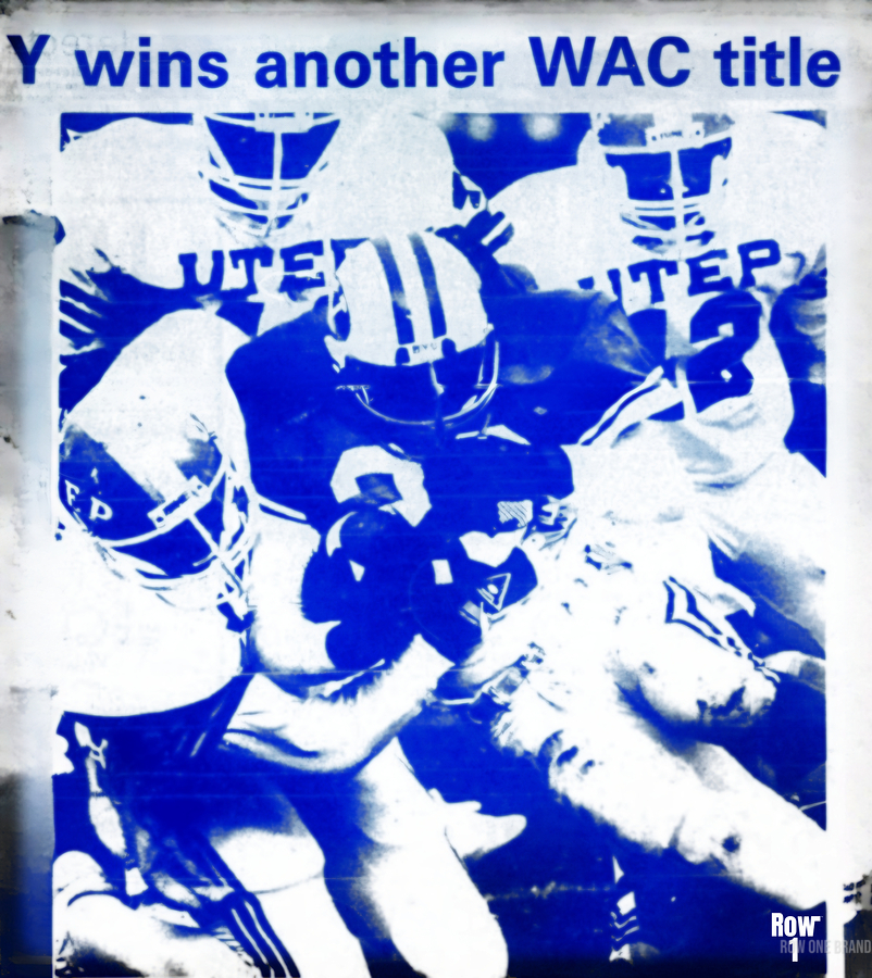 1984 byu football art by Row One Brand Wall Art