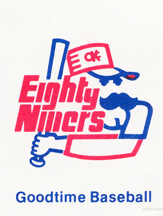 1986 Oklahoma City 89ers Baseball Poster by Row One Brand Wall Art