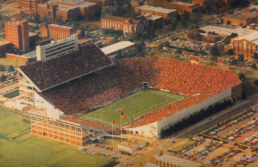 Retro Owen Field Oklahoma Football Art by Row One Brand Wall Art