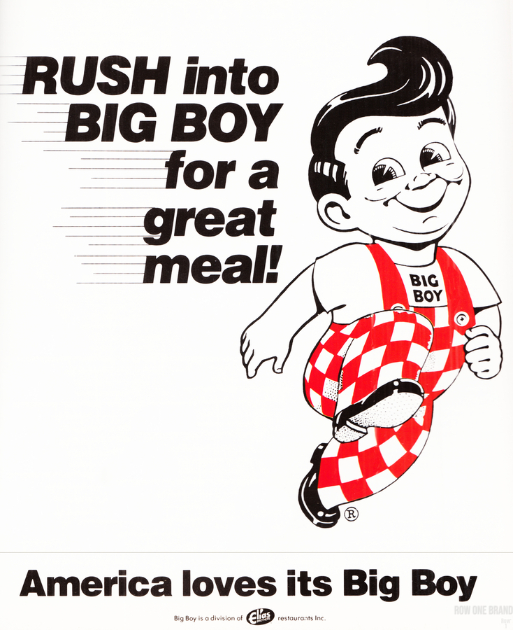 1988 Big Boy Restaurant Ad Poster by Row One Brand Wall Art
