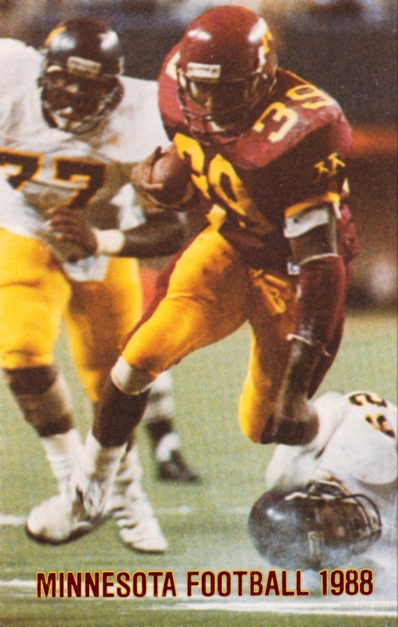 1988 Minnesota Gophers Football Poster by Row One Brand Wall Art