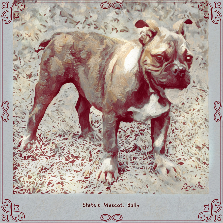 1940s Mississippi State Bully Art by Row One Brand Wall Art