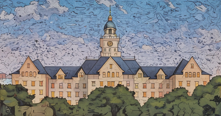 Vintage Penn State Campus Art by Row One Brand Wall Art