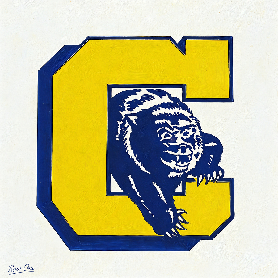 1955 Cal Bear Art by Row One Brand Wall Art