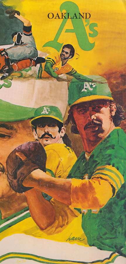 1973 Oakland As Art by Row One Brand Wall Art